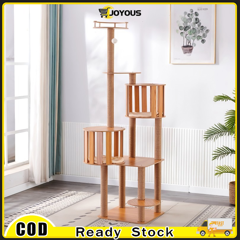 Premium Cat Tree House Wood Cat Condo Cat house Indoor Cat Tower Cat ...