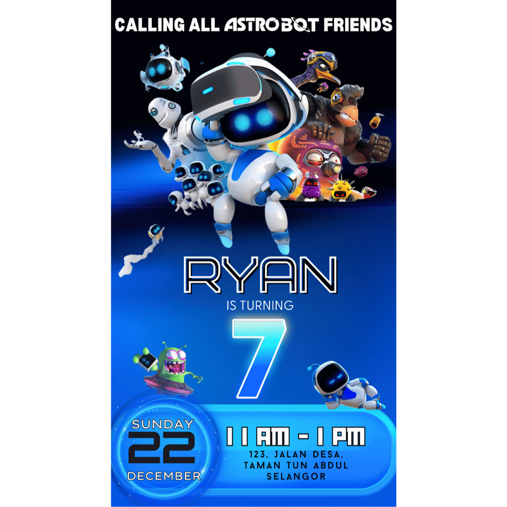 Birthday Invitation Digital Card | Ecard | Happy Birthday | Kids ...