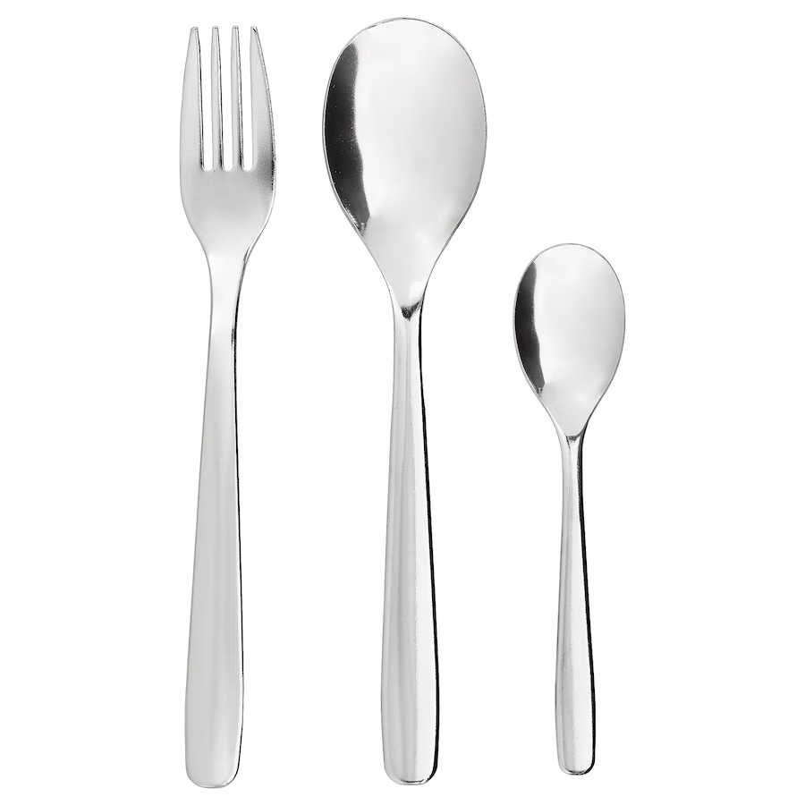 IKEA stainless steel cutlery set,set peralatan makan, sudu garpu ,spoon ...