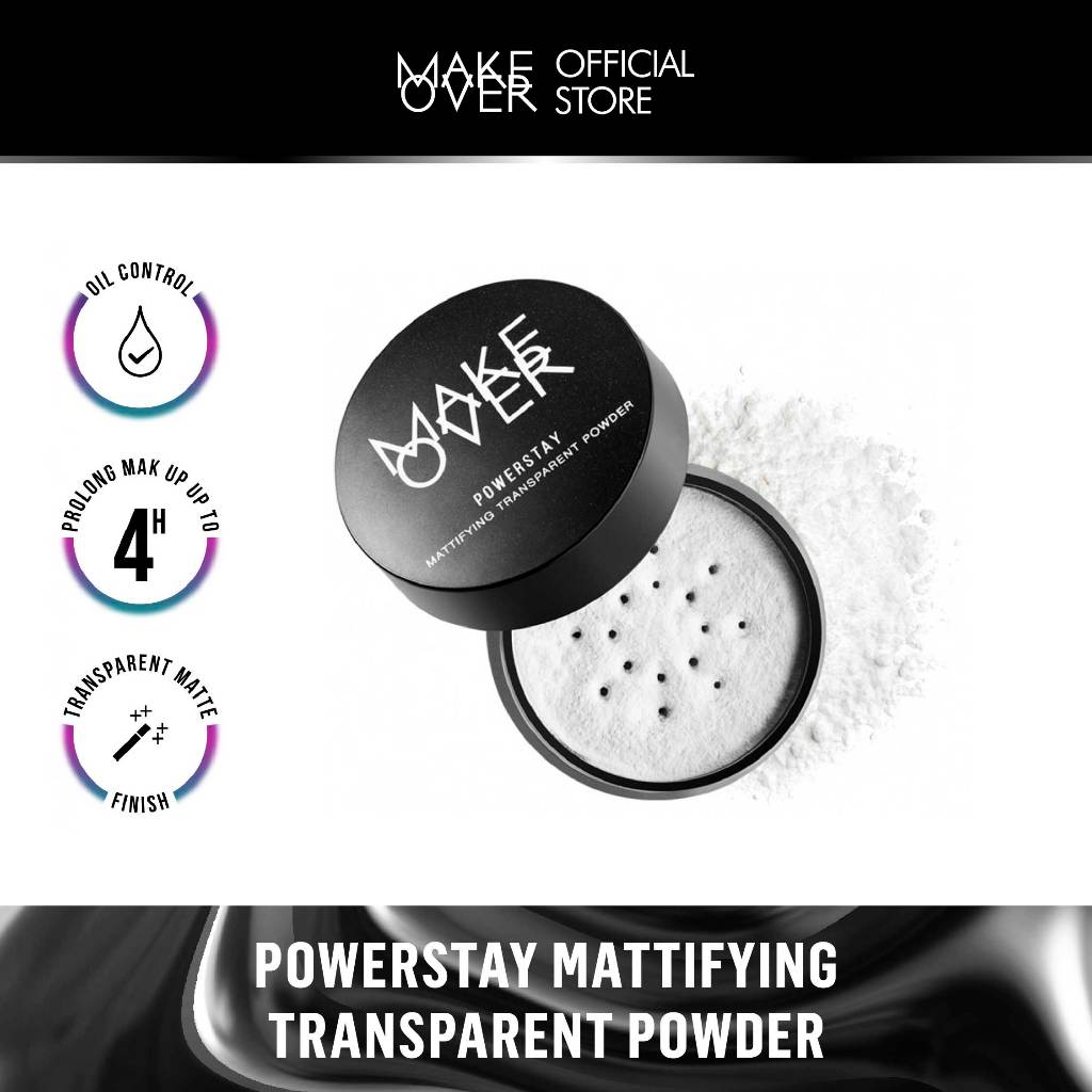 Make Over Powerstay Mattifying Transparent Powder 11 g | Shopee Malaysia