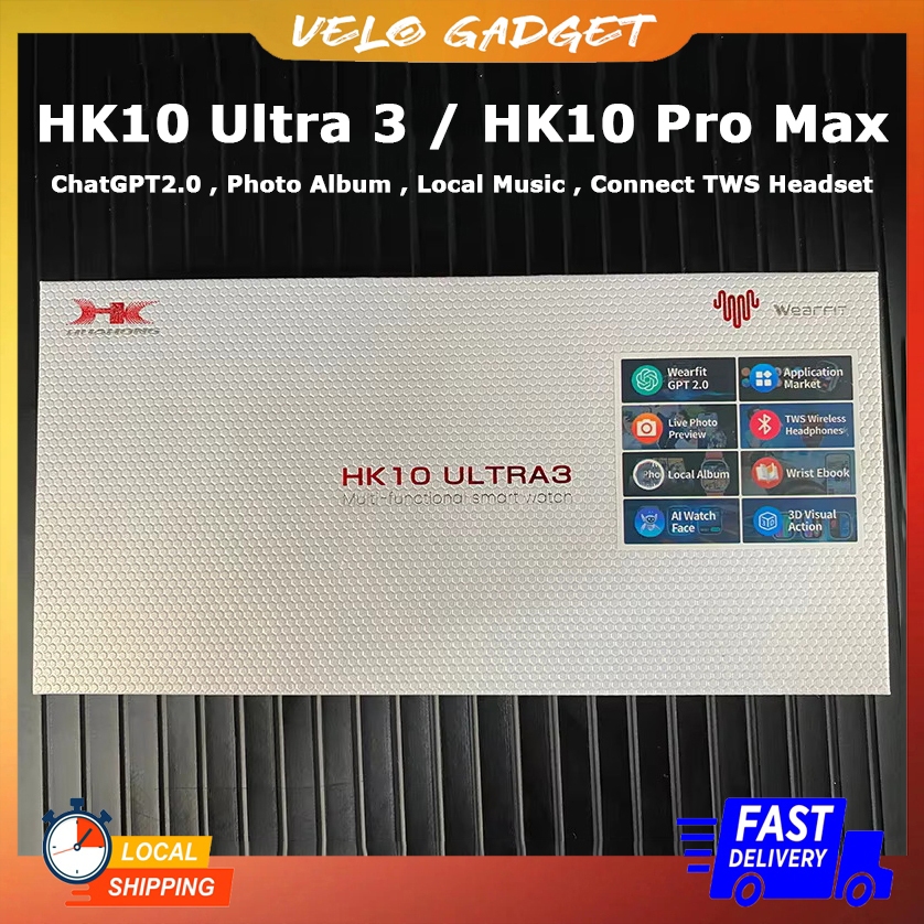 [Malaysia Stock] HK10 Ultra 3 / HK10 Pro+ AMOLED NFC Access BT Call Gen5 Smart Watch ChatGPT ...