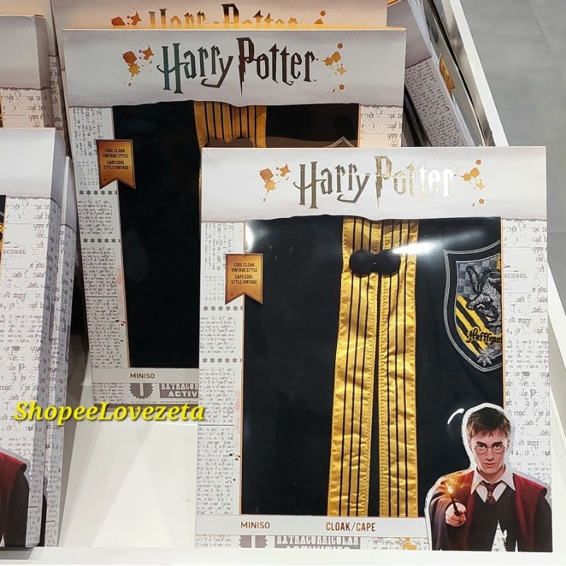 🇲🇾💯 𝙈𝙄𝙉𝙄𝙎𝙊 𝙓 𝙃𝘼𝙍𝙍𝙔 𝙋𝙊𝙏𝙏𝙀𝙍 LIMITED EDITION HUFFLEPUFF CLOAK / CAPE BLACK ...