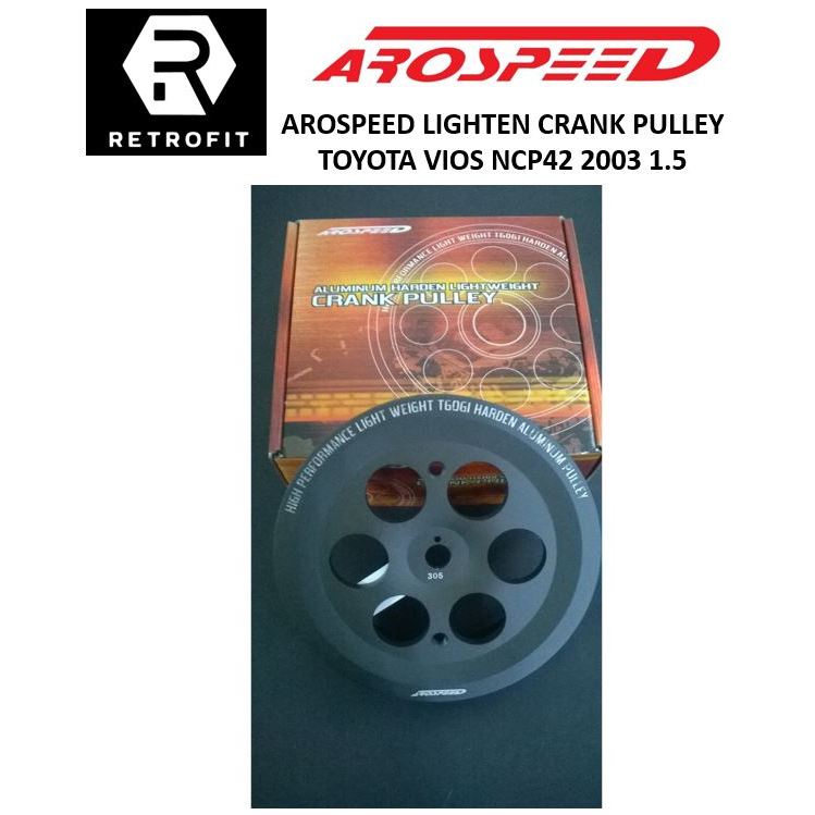 Toyota Vios 2003 NCP42 Arospeed Lightening Crank Pulley Crankshaft ...