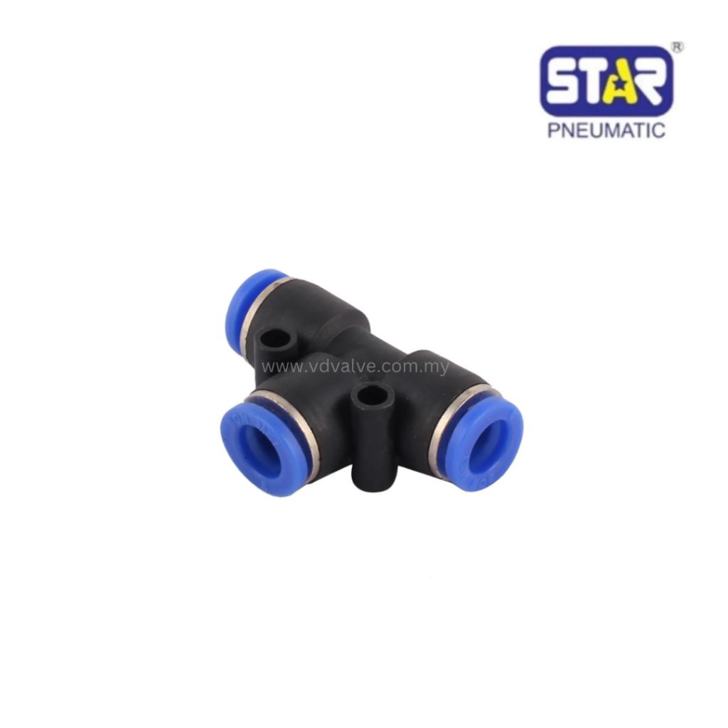 STAR Pneumatic One Touch Fittings (Push In) Union Tee | Shopee Malaysia