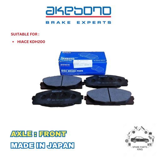 AKEBONO FRONT BRAKE PAD TOYOTA HIACE KDH200 (MADE IN JAPAN) | Shopee ...