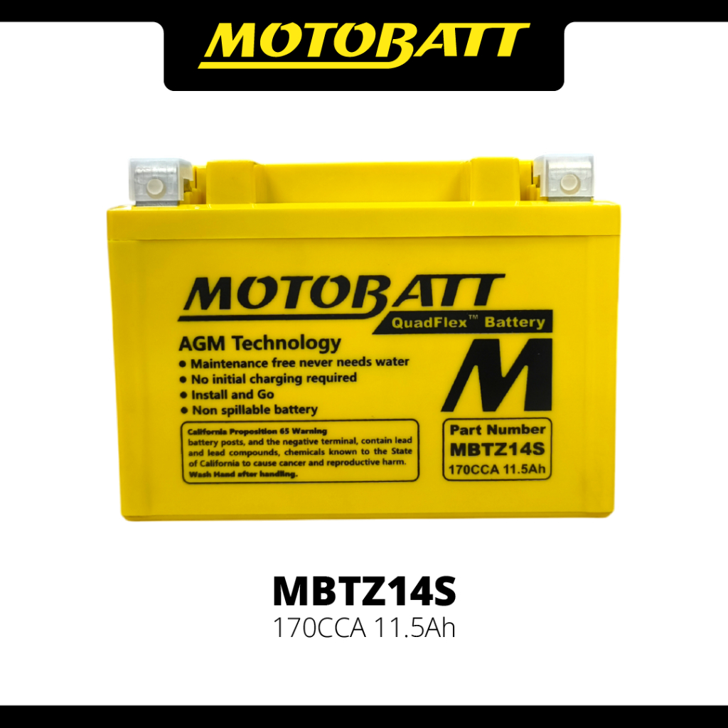 MBTZ14S (MOTOBATT QUADFLEX) | Shopee Malaysia