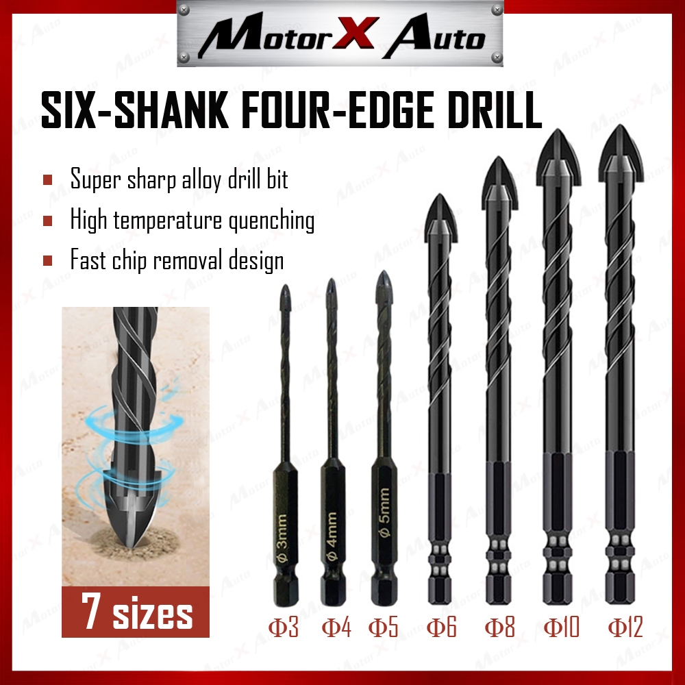 7 Sizes Carbide Glass Tile Drill tile mosaic Bit Set Ceramic Wall ...