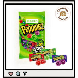 ROSHEN [1 Pcs] Peppinezz Sour Candy HALAL Sweet Hard Candy Apple Cherry ...