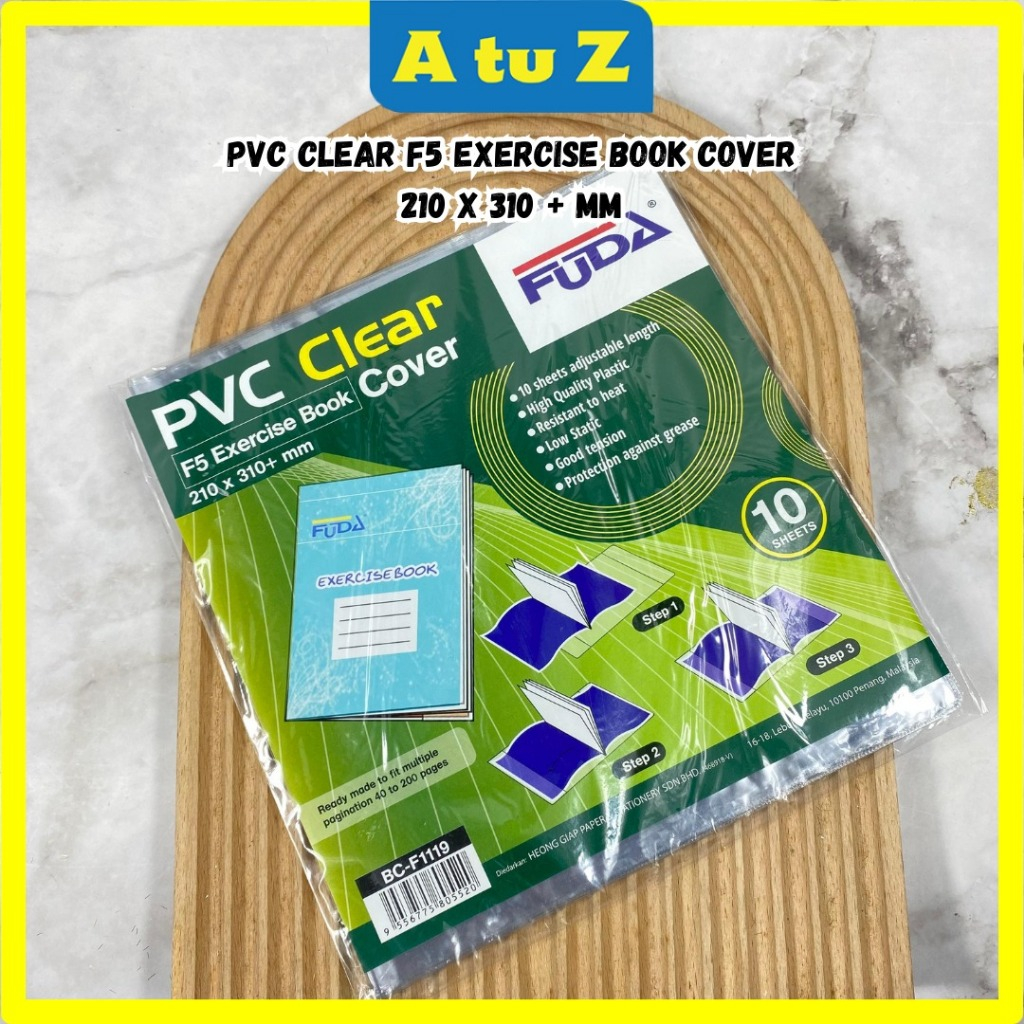AtuZ [ReadyStock] Pembalut Buku PVC/Protective Book Wrapper/Transparent ...
