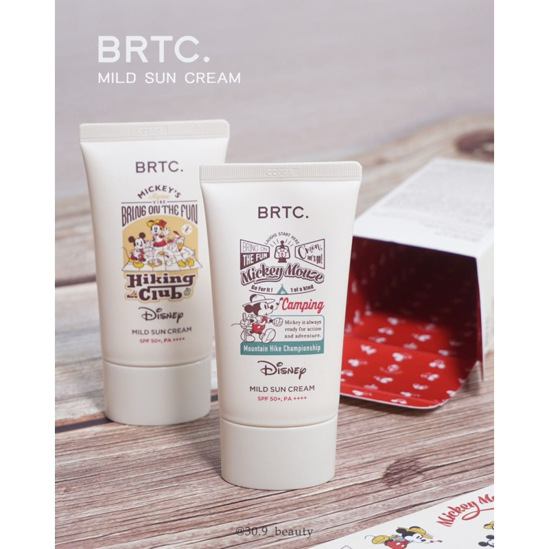 BRTC x Disney Mild Sun Cream 1+1 50ml BRTC 米奇联名保湿美白抗皱防晒霜 | Shopee Malaysia