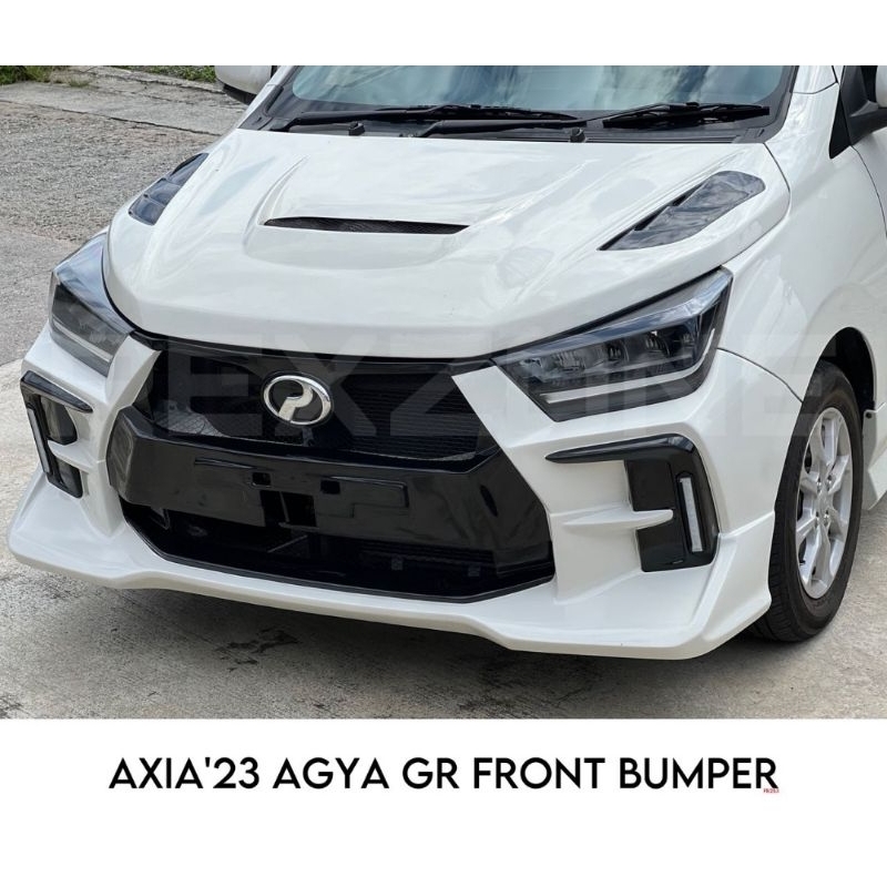 Axia'23 AGYA GR FB253 Front Bumper With LED Light , Fiberglass Material ...