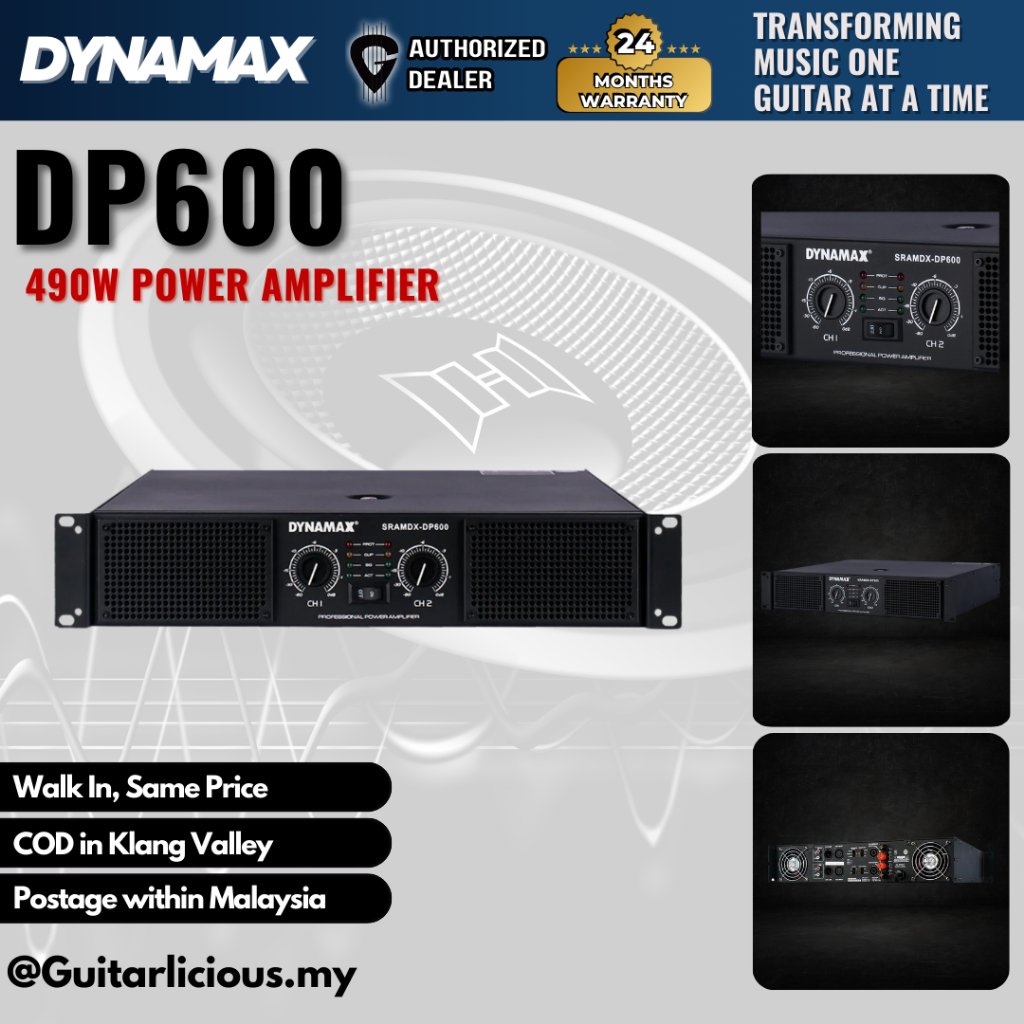 DYNAMAX DP600 490W Power Amplifier | Shopee Malaysia