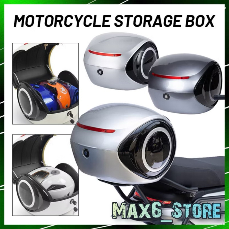UNIVERSAL MOTORCYCLE TOP BOX ALIEN DESIG KOTA MOTOSIKAL SIPUT BOX ...