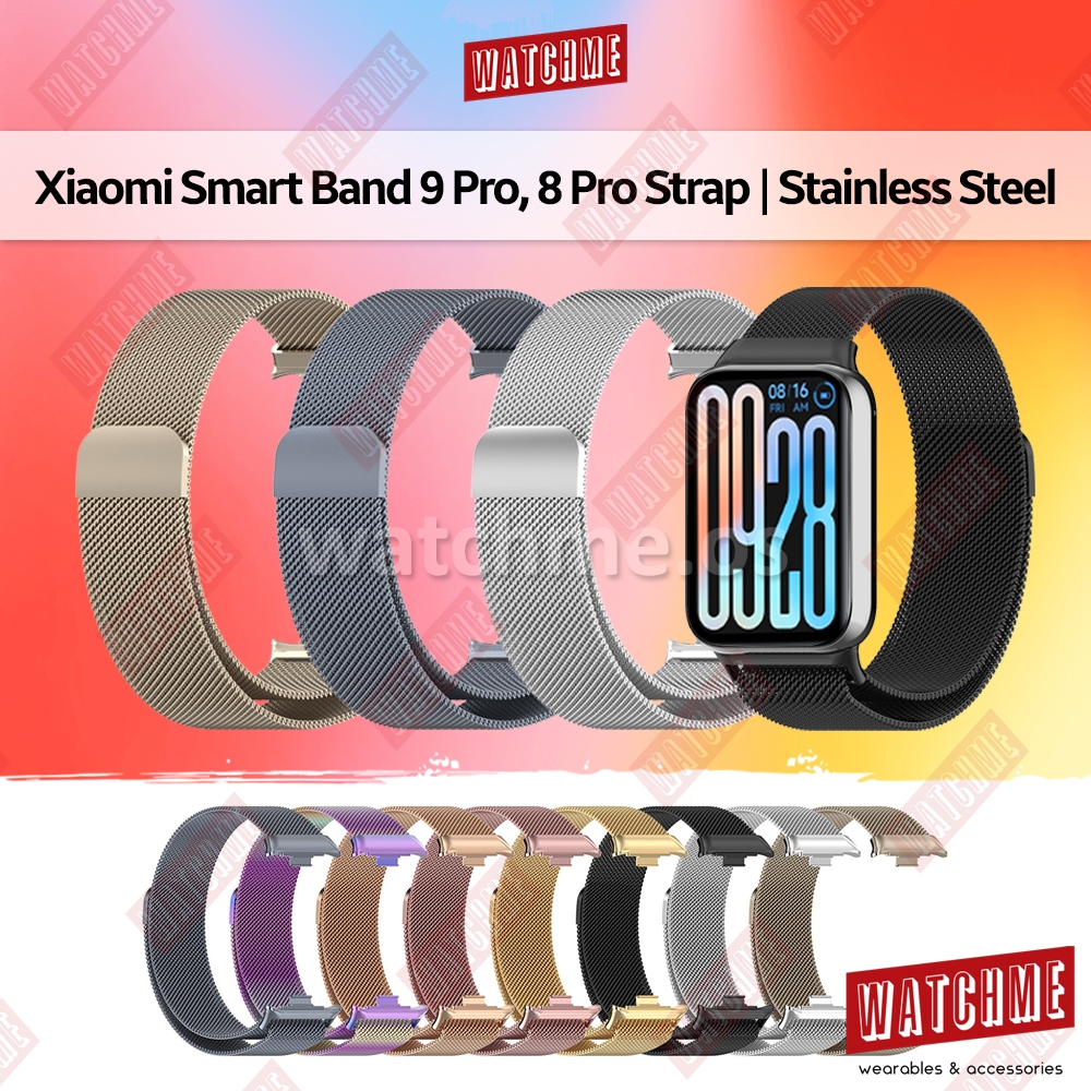 Xiaomi Smart Band 9 Pro / 8 Pro Strap, Stainless Steel Milan Strap ...