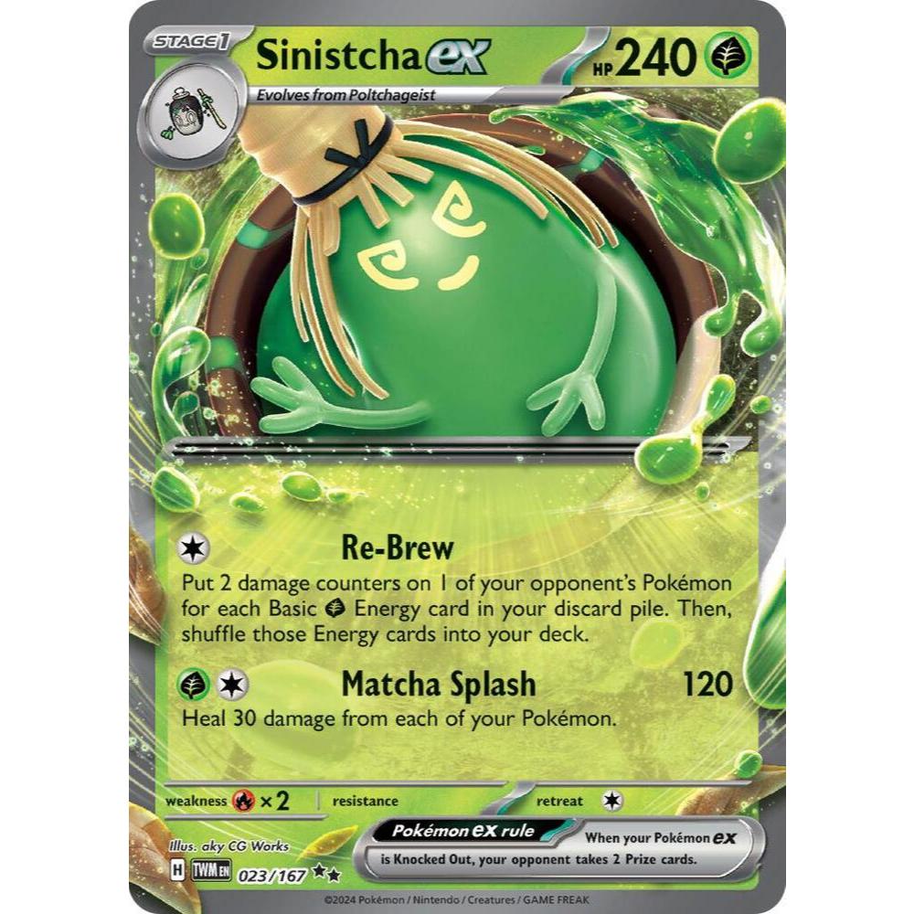 Pokemon Sinistcha ex - 023/167 - SV06: Twilight Masquerade (TWM ...