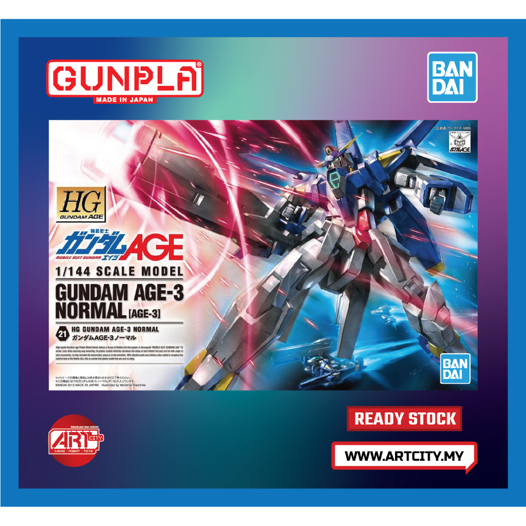 (READY STOCK) Bandai HG - Gundam AGE 3 Normal - Gundam Age - 1/144 Scale | Shopee Malaysia