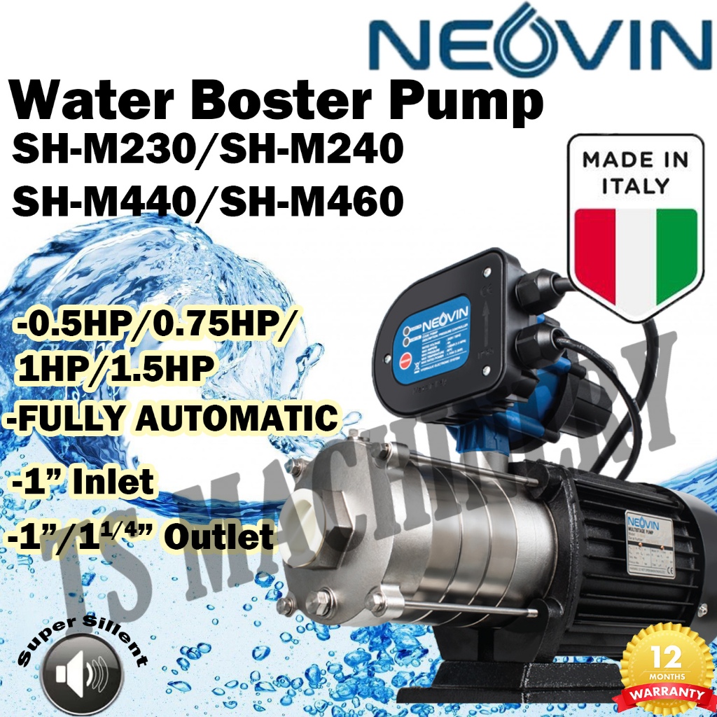 [𝐌𝐚𝐝𝐞 𝐈𝐧 𝐈𝐭𝐚𝐥𝐲]Neovin Automatic Home Booster Water Pump SH-M230 240 440 ...