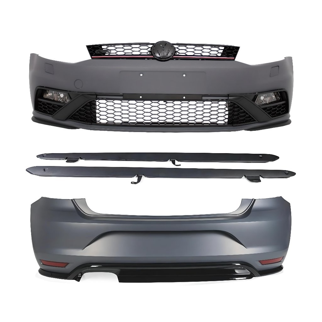 VW Polo MK5 GTI Set Front Rear Bumper Skirt Grill DAYLIGHT BODYKIT Tsi ...