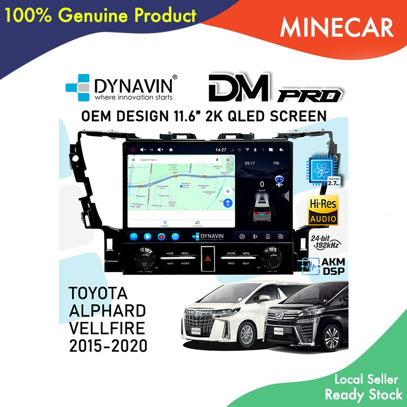 DYNAVIN DM PRO Series 2K QLED 11.6 INCH TOYOTA ALPHARD & VELLFIRE 2015 ...