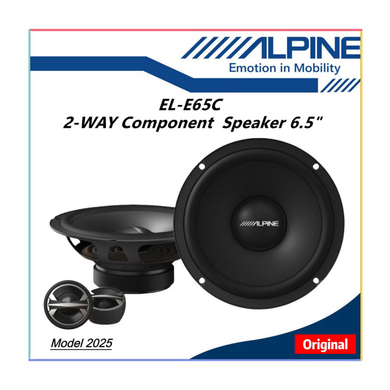 Alpine 🇯🇵 DM-65C 6.5 Inch 2-Way Component Speakers | 100% Original ...