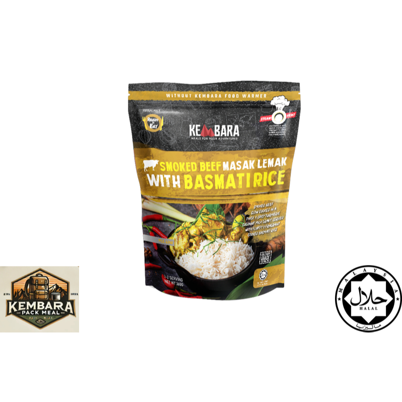 Kembara Pack Meal: Smoked Beef Masak Lemak with Basmati Rice | Shopee ...