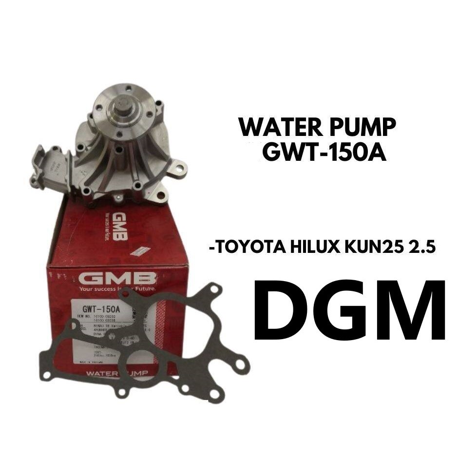 100% Original GMB Toyota Hilux KUN25 KUN26 VIGO D4D Water Pump (GWT ...