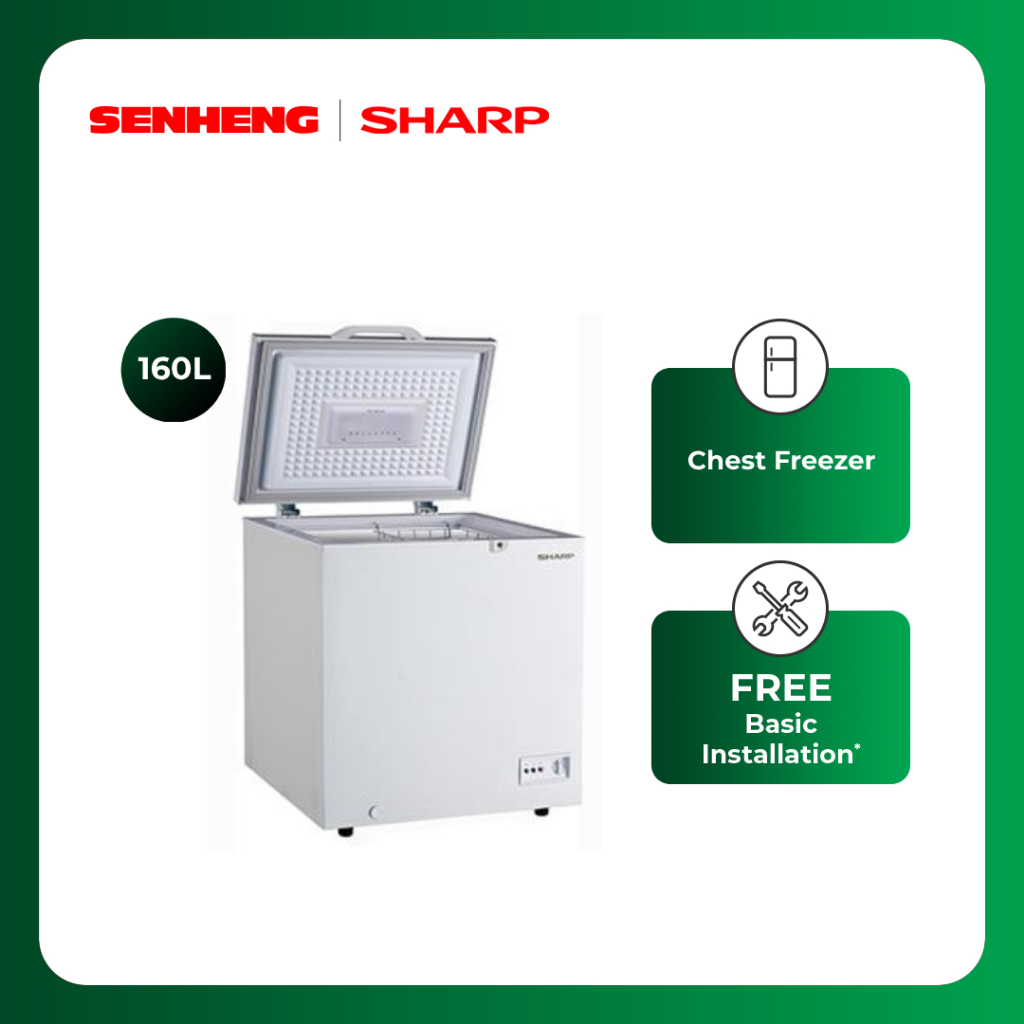 Sharp 160L Chest Freezer SJC168 / SHP-SJC168 | Shopee Malaysia