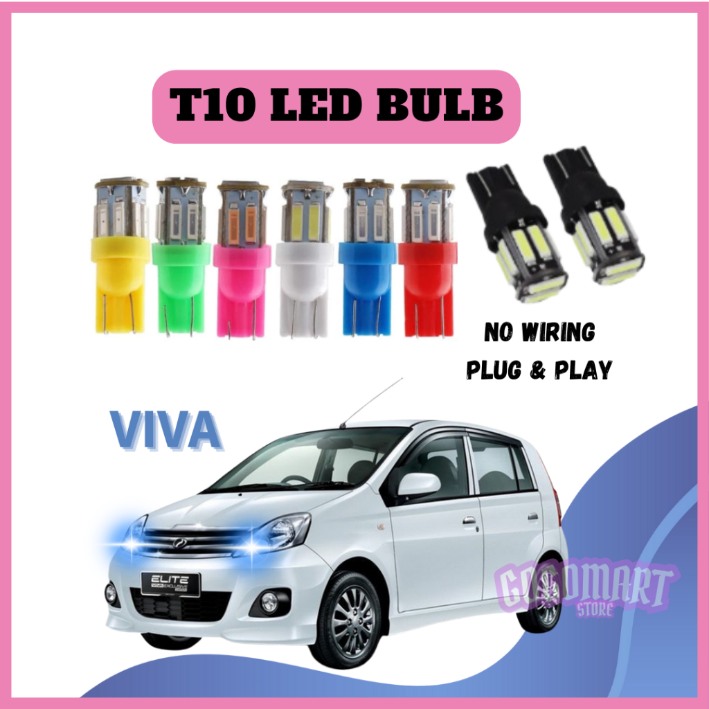 PERODUA VIVA SMALL HEADLAMP LED T10 BULB CAR Led Light Bulb Mental ...
