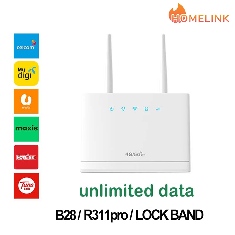 R311PRO modified modem lock B28 router wifi unlimited hotspot 4G/5G modem wifi sim card 300mbps ...