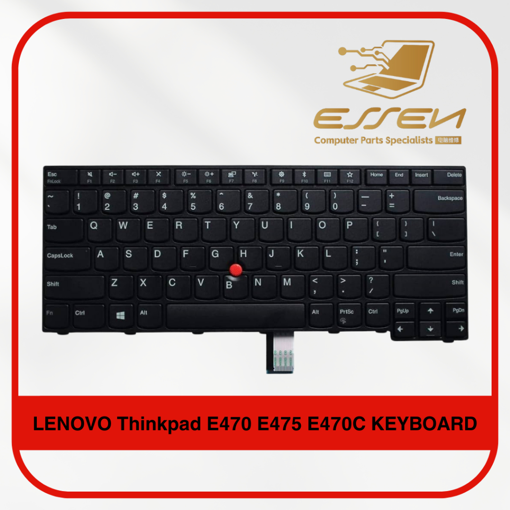 Replacement Keyboard For Lenovo Thinkpad E470 E470C E475 Black No BACKLIT | Shopee Malaysia
