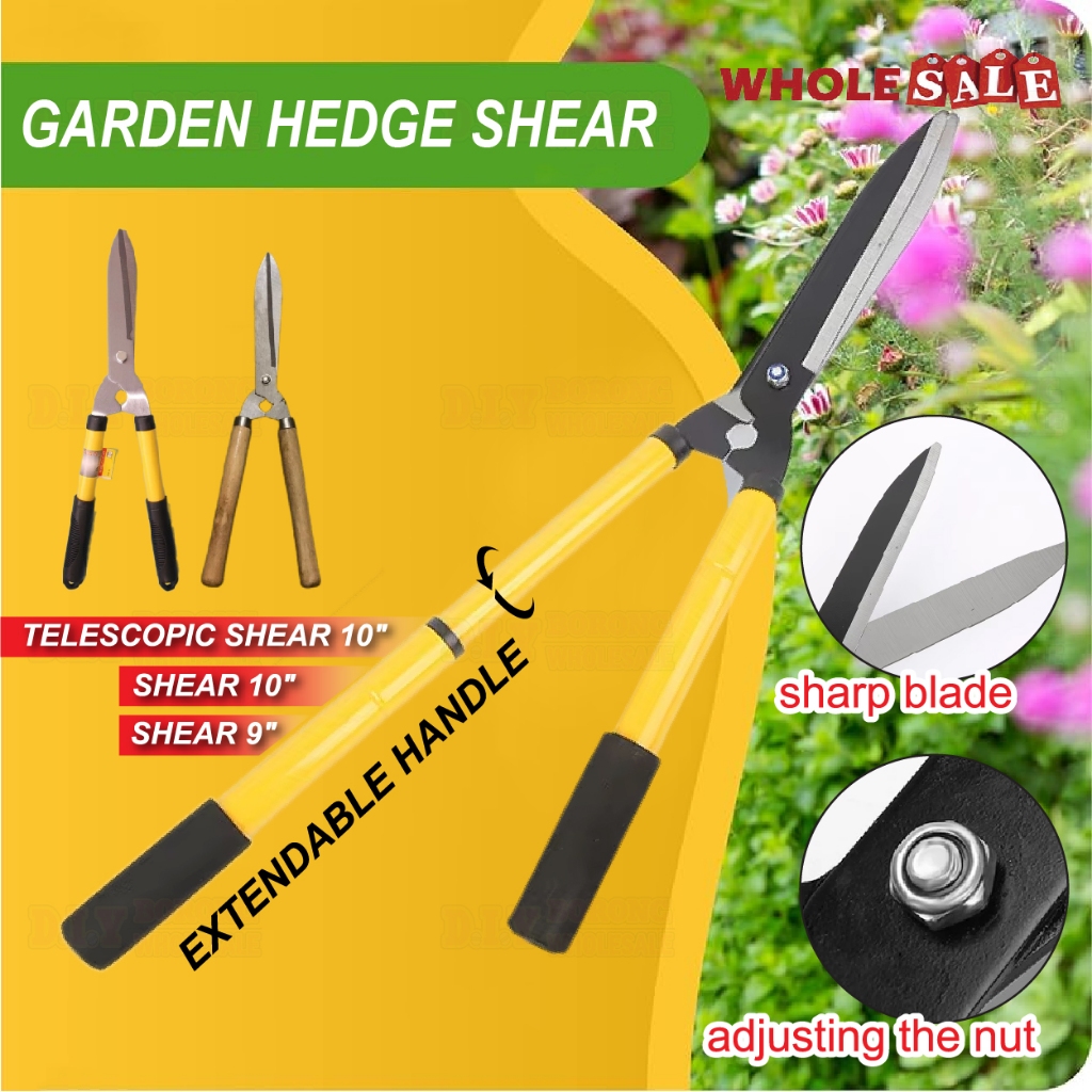 Garden Scissor Pruning & Lawn Trimming Sharp Hedge Shears Gardening ...