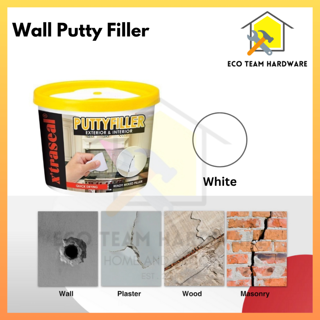 Wall Filler 500g White / Wood Filler 500g Natural | Shopee Malaysia