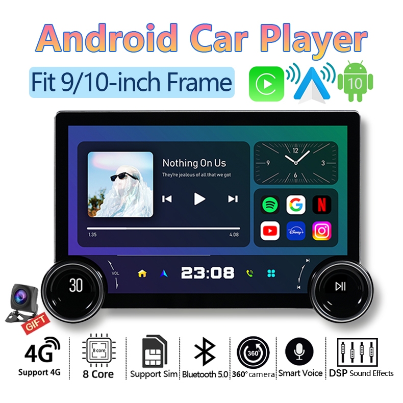 High Quality Car Android Player 10 inch 360degree Double Knob 8 Core ...