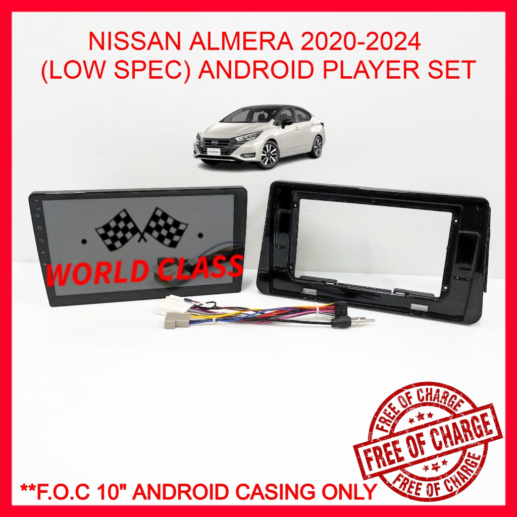 NISSAN ALMERA 2020-2024 (LOW SPEC) 9"&10" ANDROID PLAYER 2.5D FULL HD ...