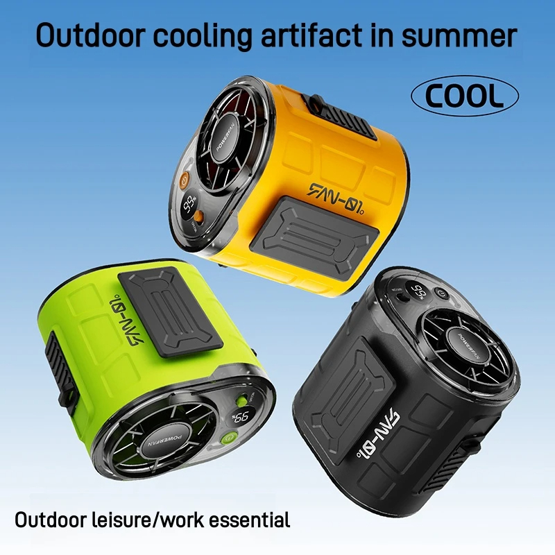 Portable Waist Clip Fan 100 Speeds Wearable Belt Fan 24H Working Time ...