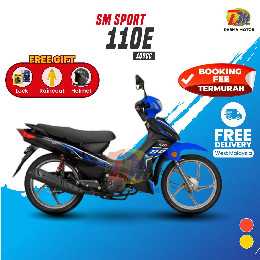 SM SPORT 110E MOTORCYCLE 109cc | Shopee Malaysia