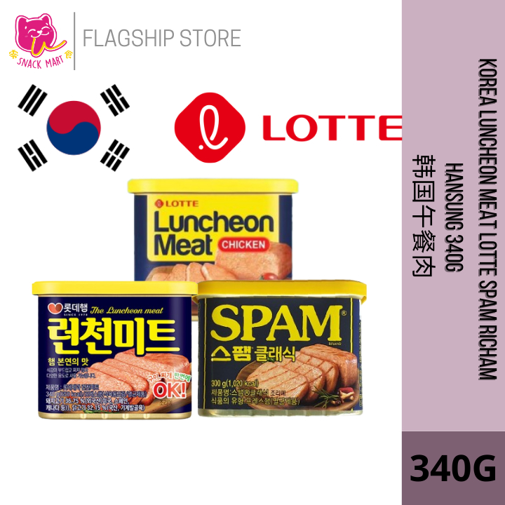 Korea Luncheon Meat Lotte Spam Richam Hansung 340g 韩国午餐肉 | Shopee Malaysia