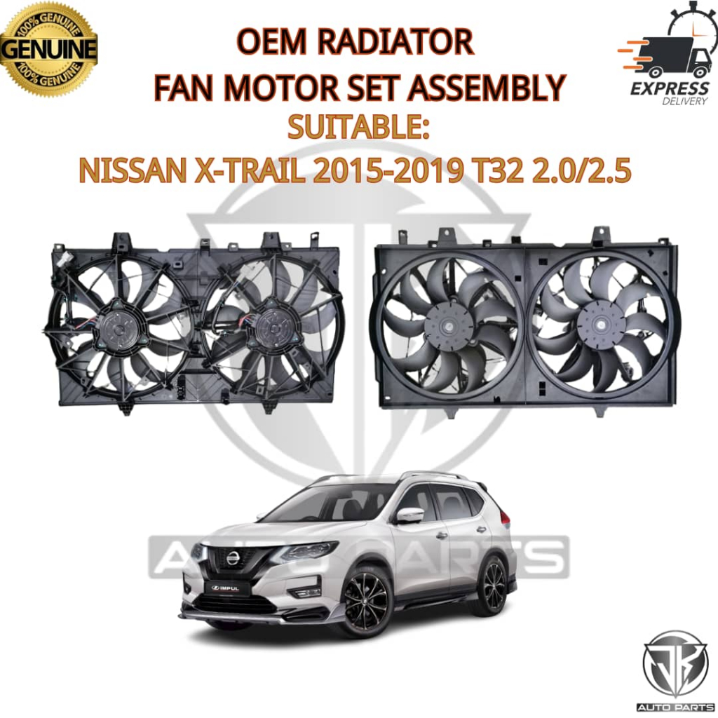 #OEM#RADIATOR FAN MOTOR SET ASSEMBLY (2 MOTOR) NISSAN X-TRAIL 2015-2019 T32 2.0/2.5 (ARFM 21481 ...