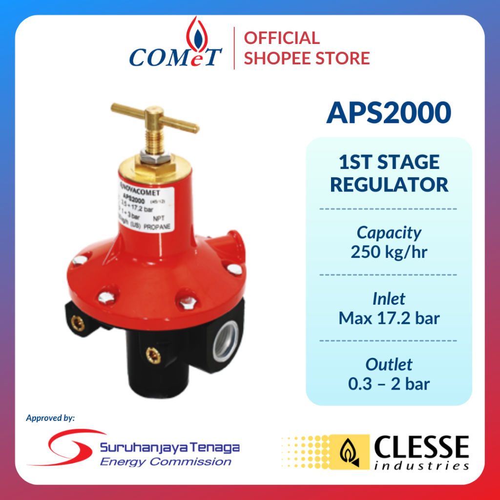 CLESSE APS2000| High Pressure First Stage Regulator | Shopee Malaysia