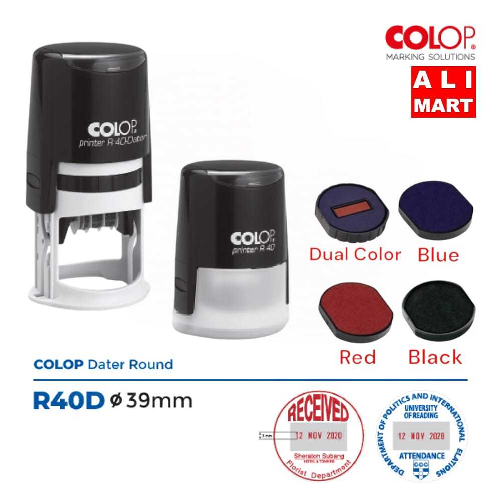 COLOP DATER REFILL PAD INKPAD SPARE PAD PEPLACEMENT INK PAD R24D R30D R40D R50D Q24D Q43D P35D ...