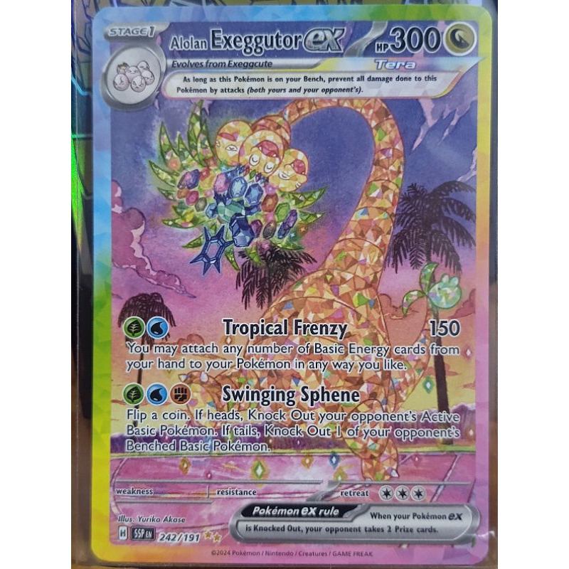 Alolan Exeggutor ex - 242/191 - Special Illustration Rare | Shopee Malaysia