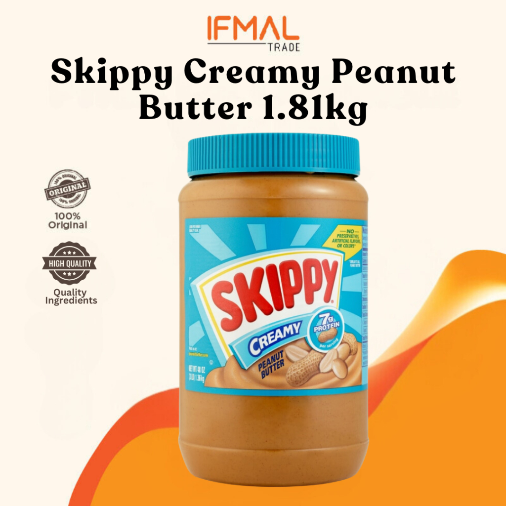 Skippy Creamy Peanut Butter 1.81kg | Peanut Butter Spread | Jam Kacang ...