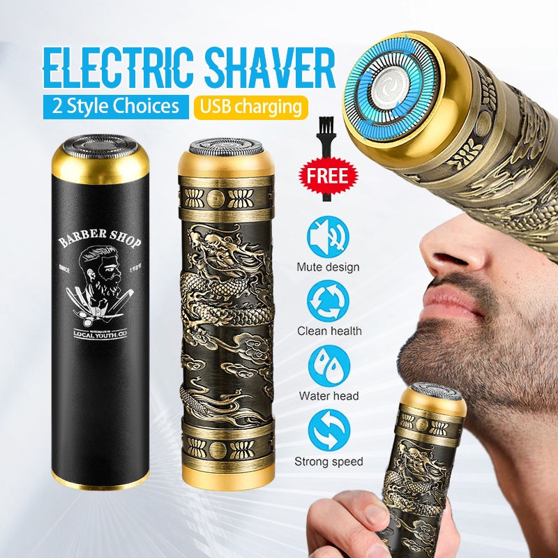 Electric Rechargeable Barber men Beard Trimmer klip rambut New electric ...