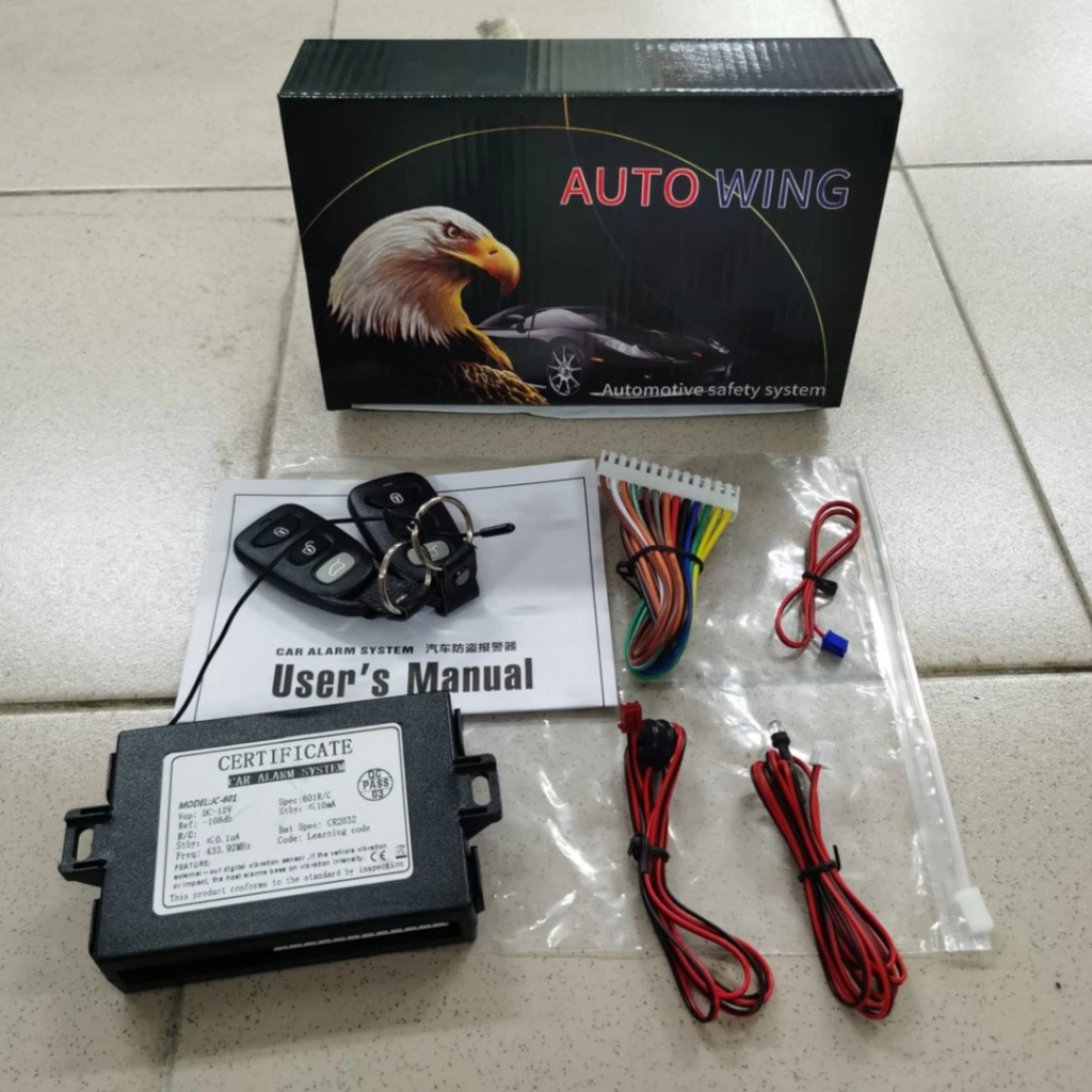AUTOWING Car Security Alarm System (13Pin) Wira Waja Saga Iswara Kancil ...