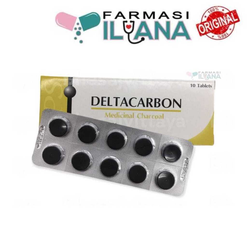 DELTACARBON (Charcoal 250mg) 10's | Shopee Malaysia
