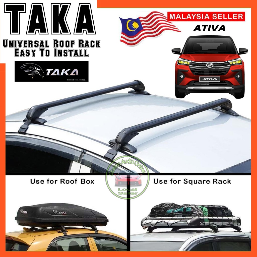 PERODUA ATIVA Universal Roof Rack Luggage Car Top Carrier Cargo Box ...