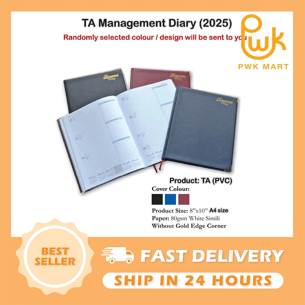 MANAGEMENT DIARY TA (PVC) 2025 | Shopee Malaysia