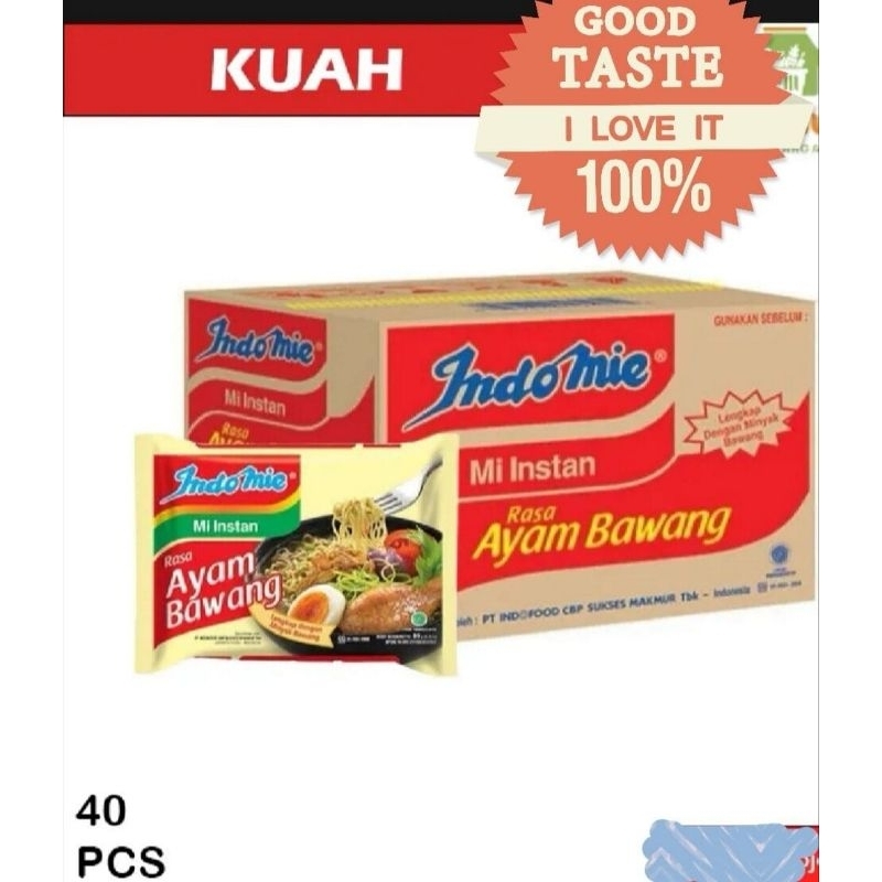 Ready Stock Indomi Rasa Ayam Bawang 1box isi 40pcs original dari ...