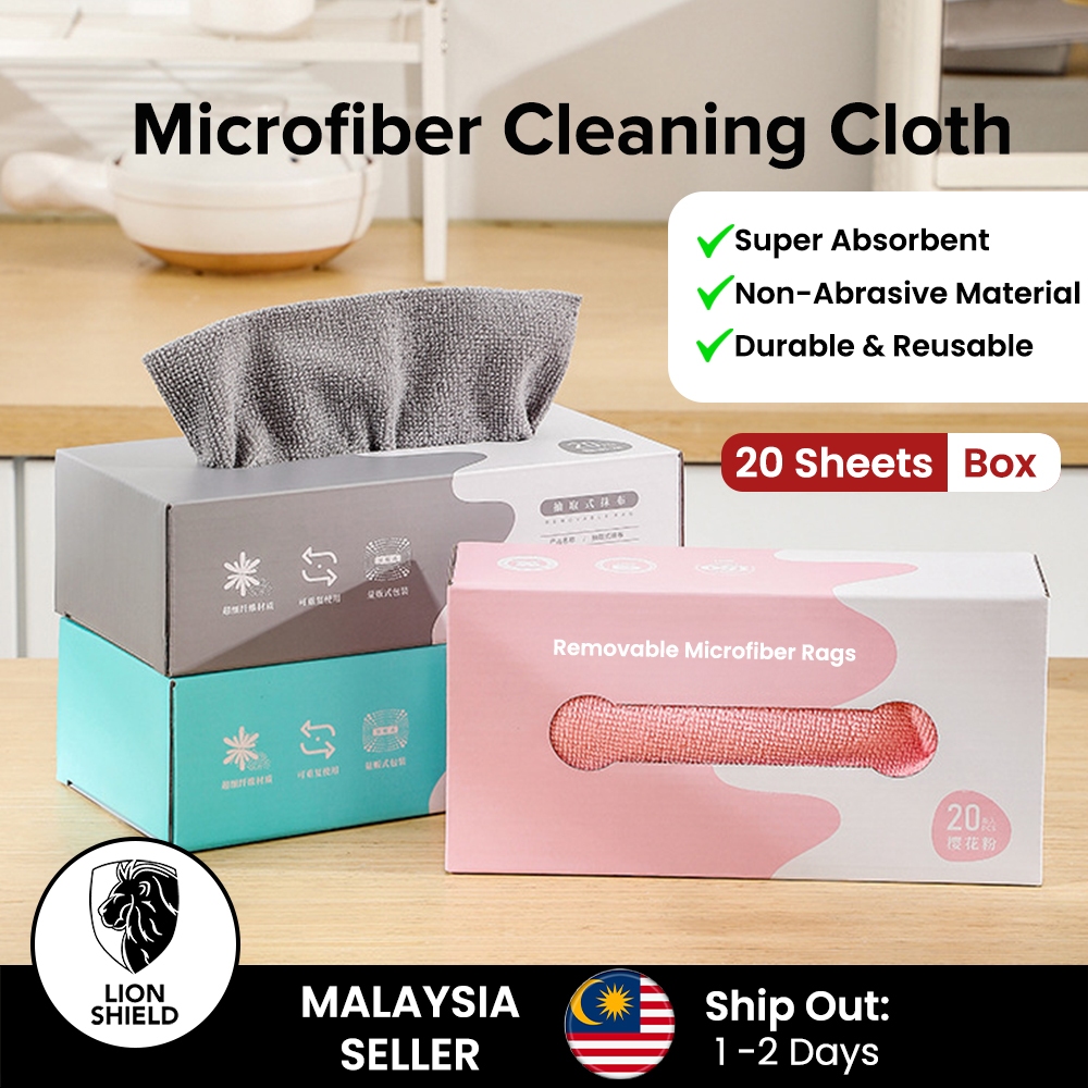 (MY) Microfiber Cleaning Cloth Disposable Tissue - Super Absorbent ...