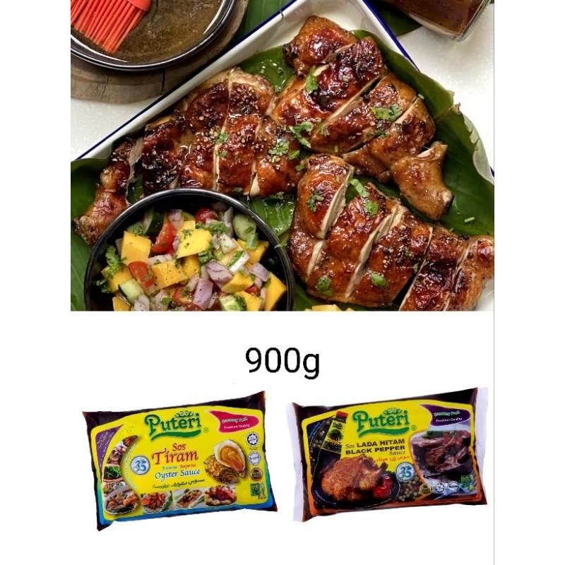Halal【Puteri Sos Lada Hitam/Sos Tiram Sause(Jimat Pack) 黑胡椒酱】900g ...